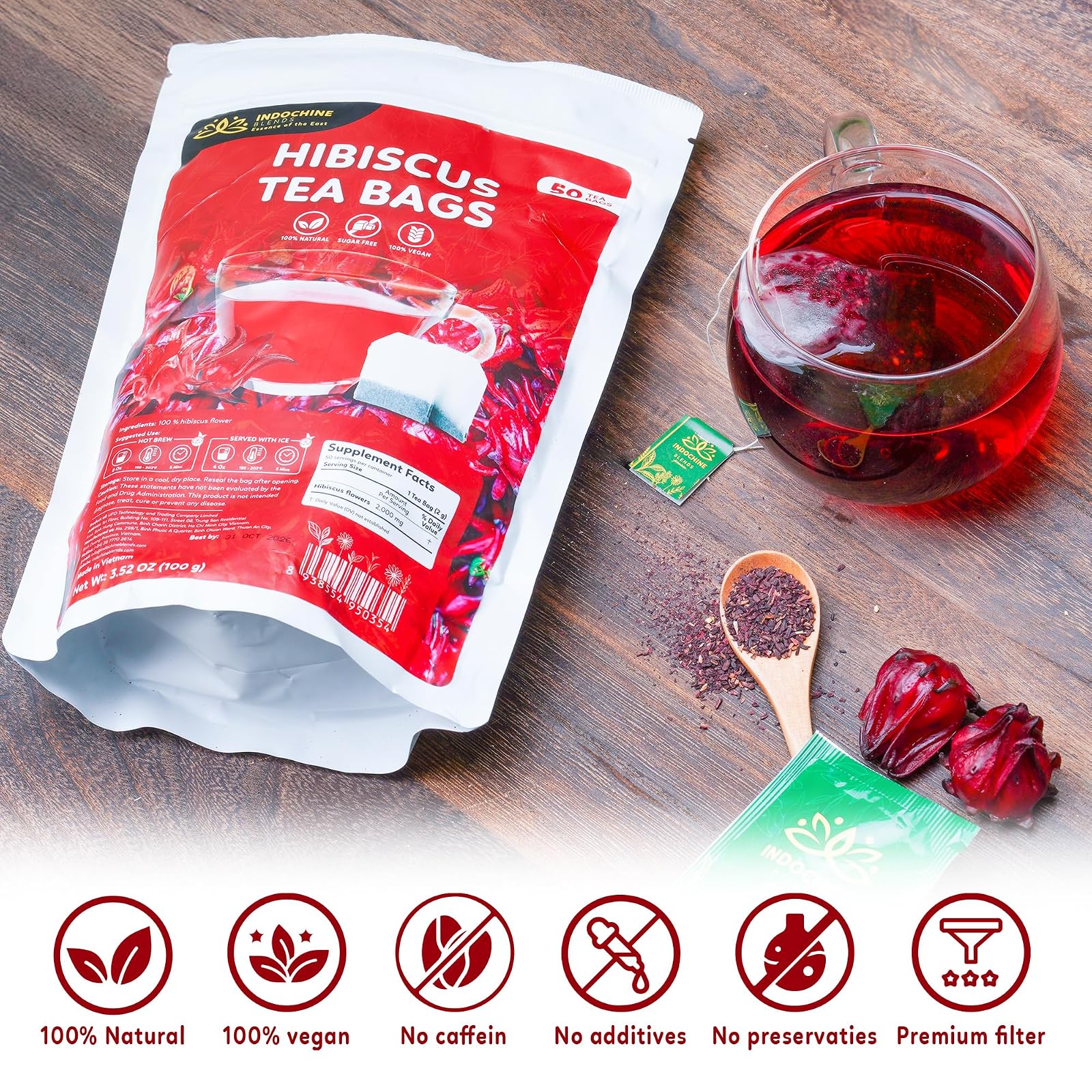 vibrant herbal detox tea blend