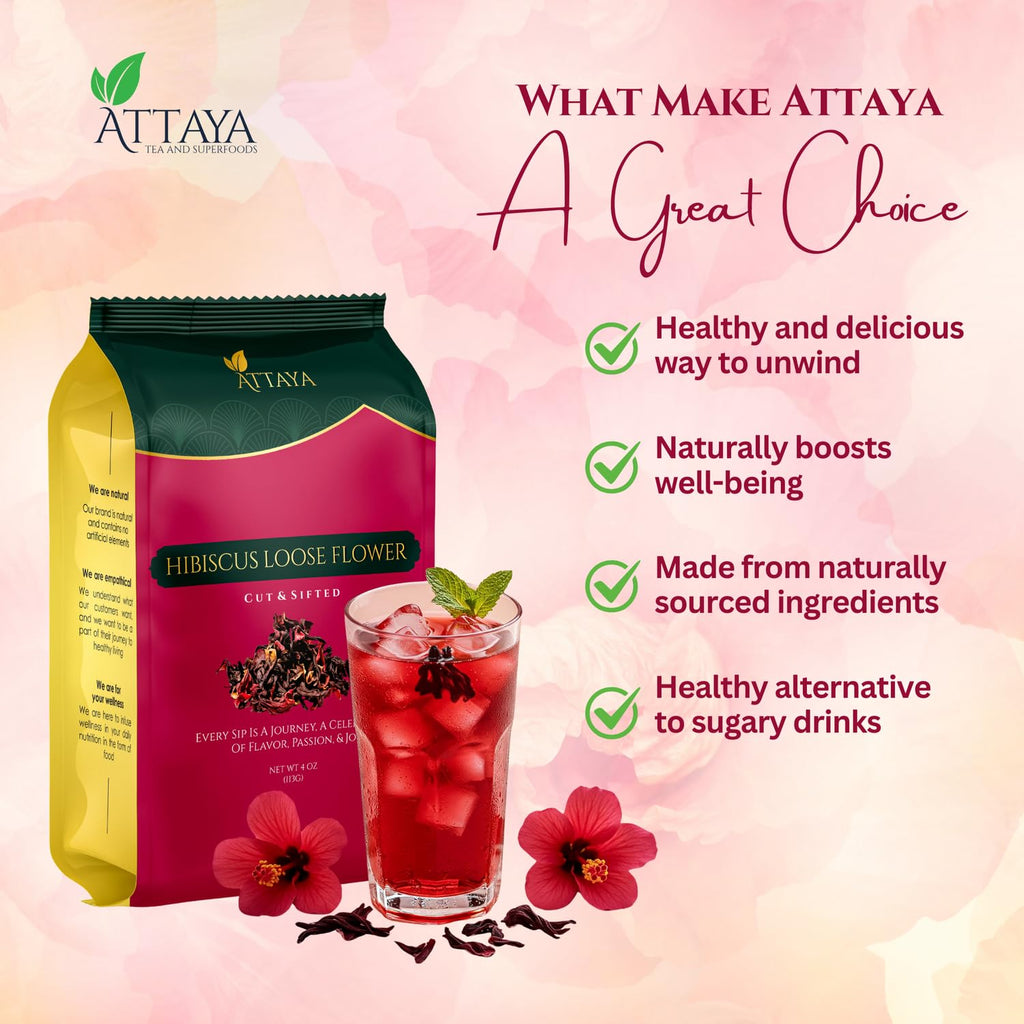 Vibrant hibiscus flowers for tea lovers