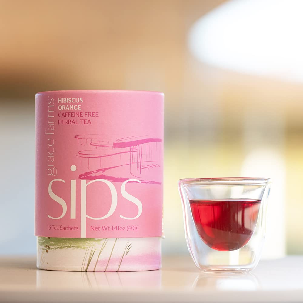vibrant hibiscus orange tea flavour