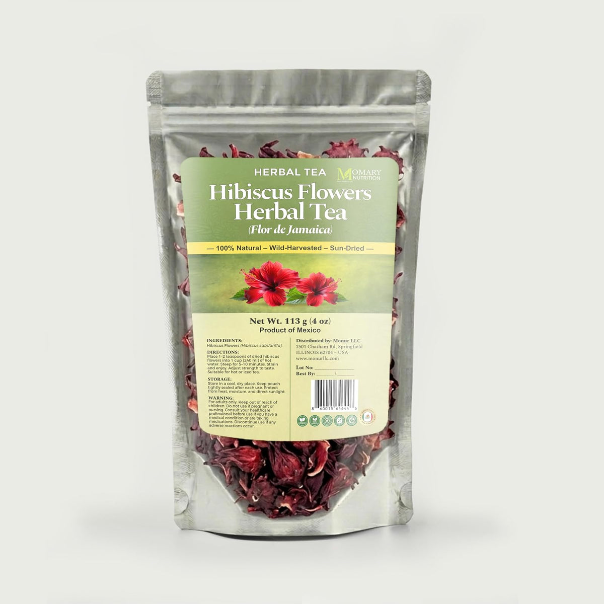 Vibrant hibiscus tea for antioxidants