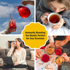 vibrant orange herbal tea flavour