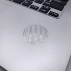 Vibrant orgonite stickers for positivity