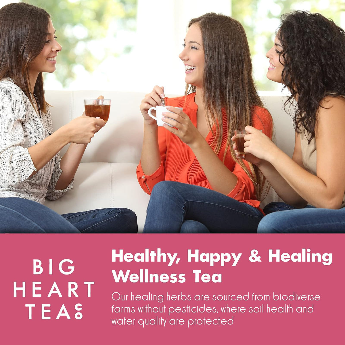 vibrant pink tea for wellness