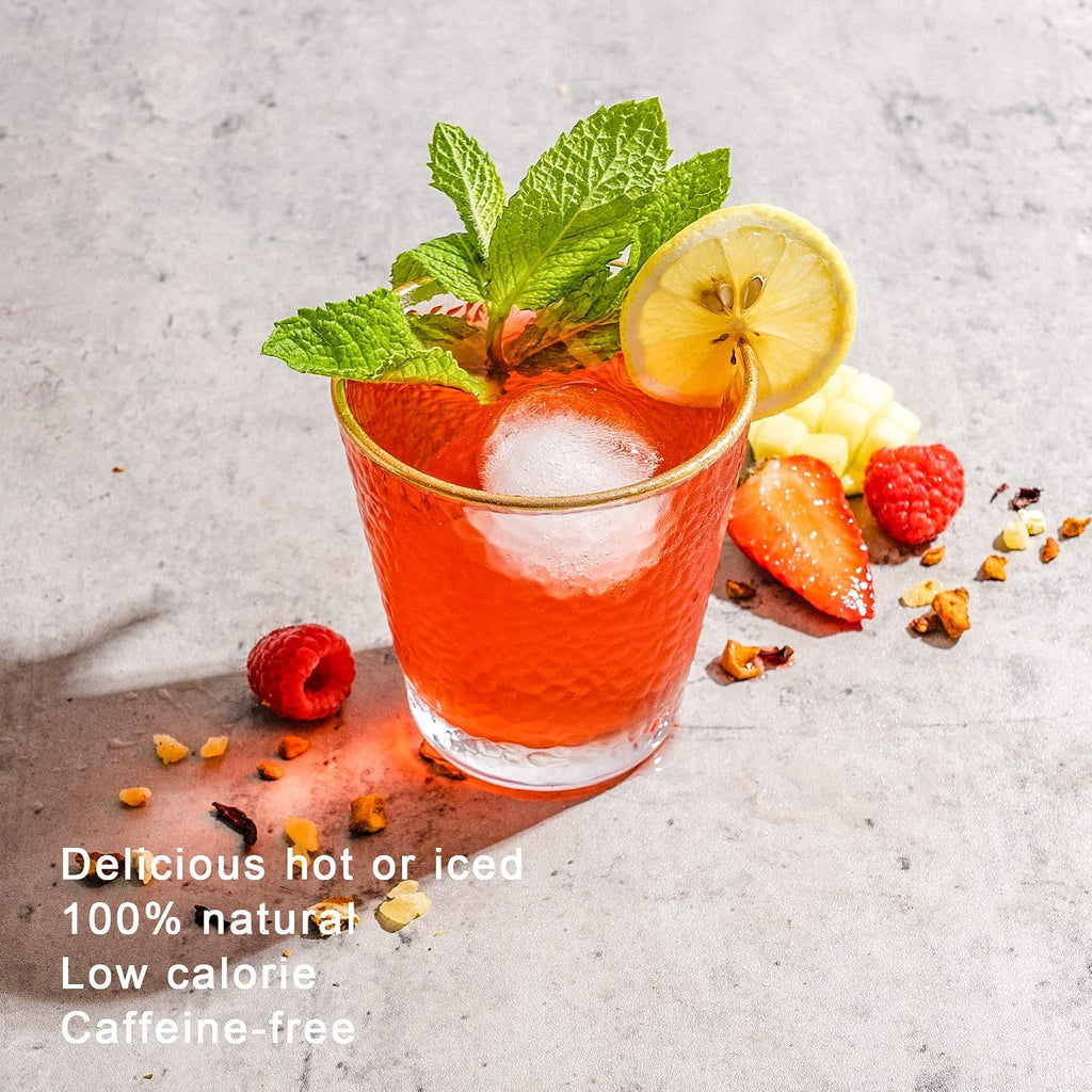 vibrant raspberry hibiscus tea flavour