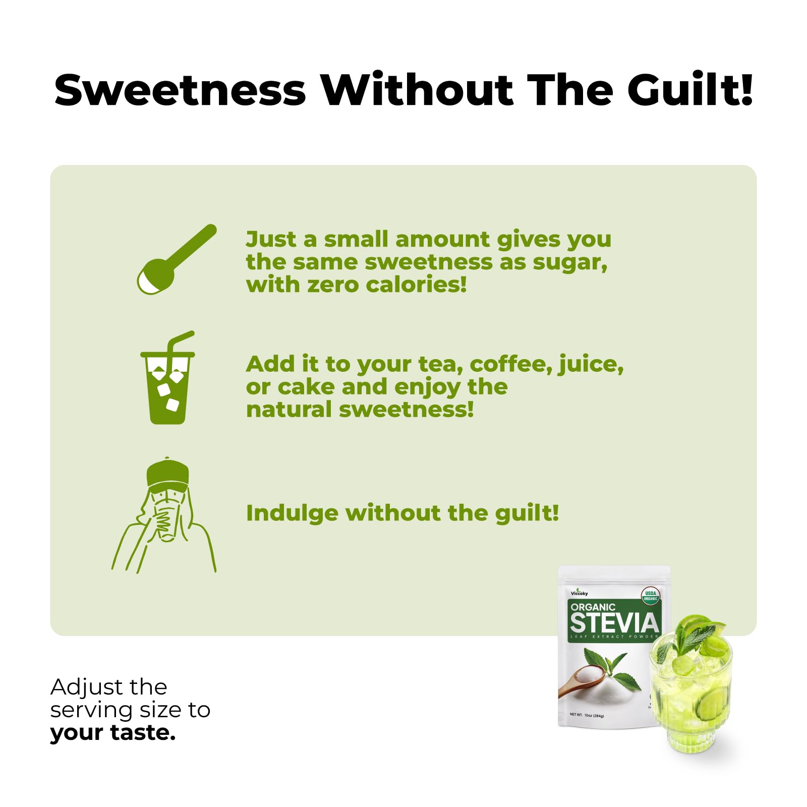 Viccoky stevia for coffee and tea