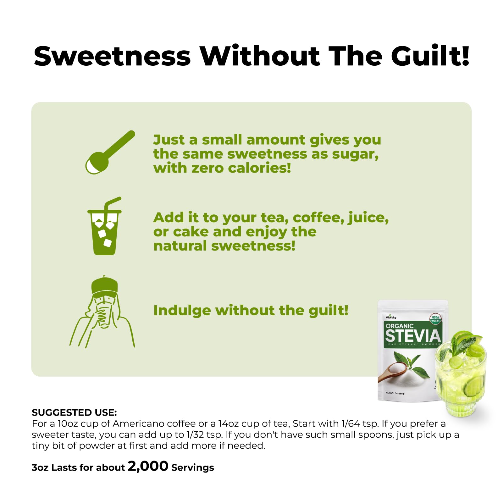 Viccoky stevia for sugar replacement