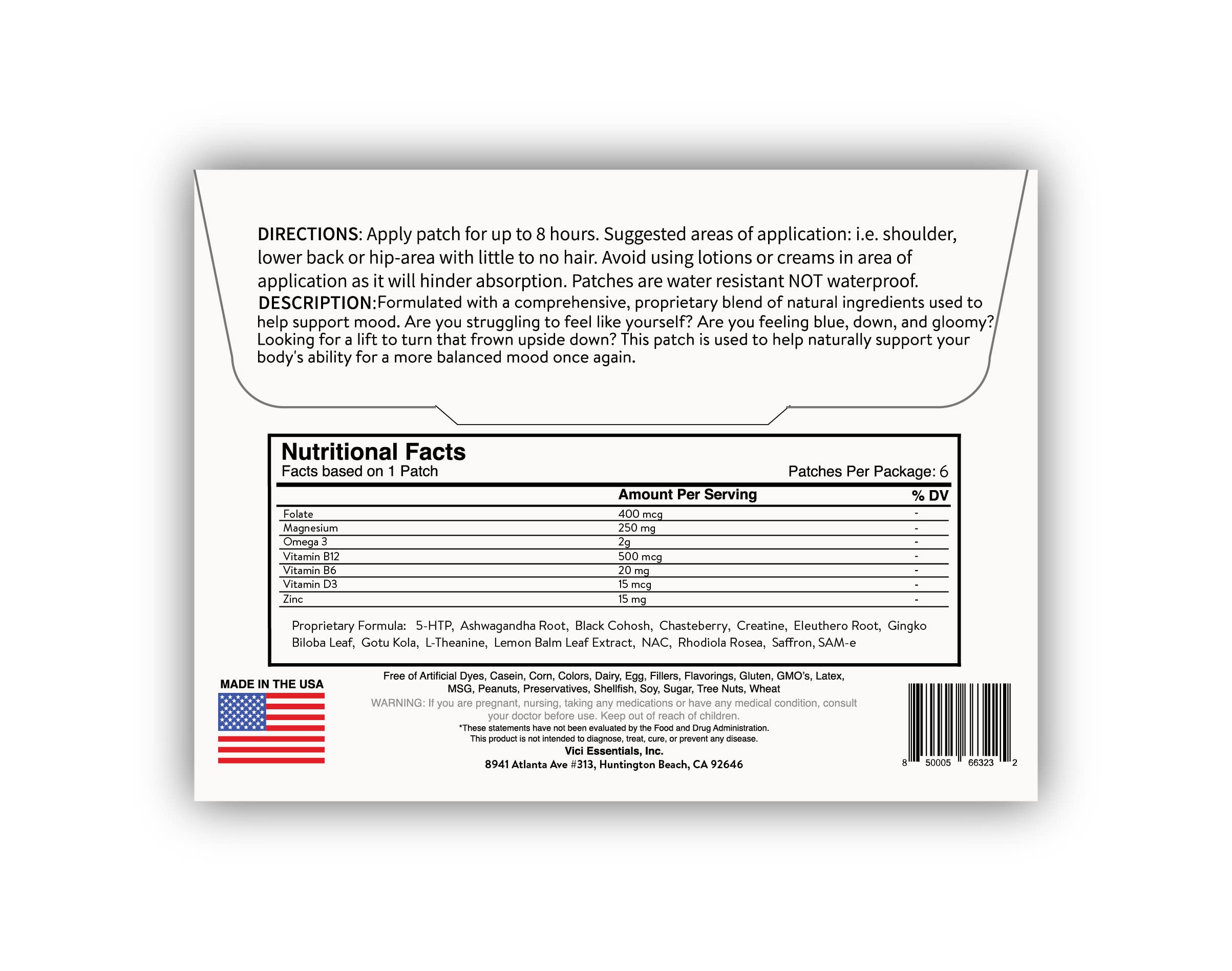 Vici Wellness Bye patches for emotional balance