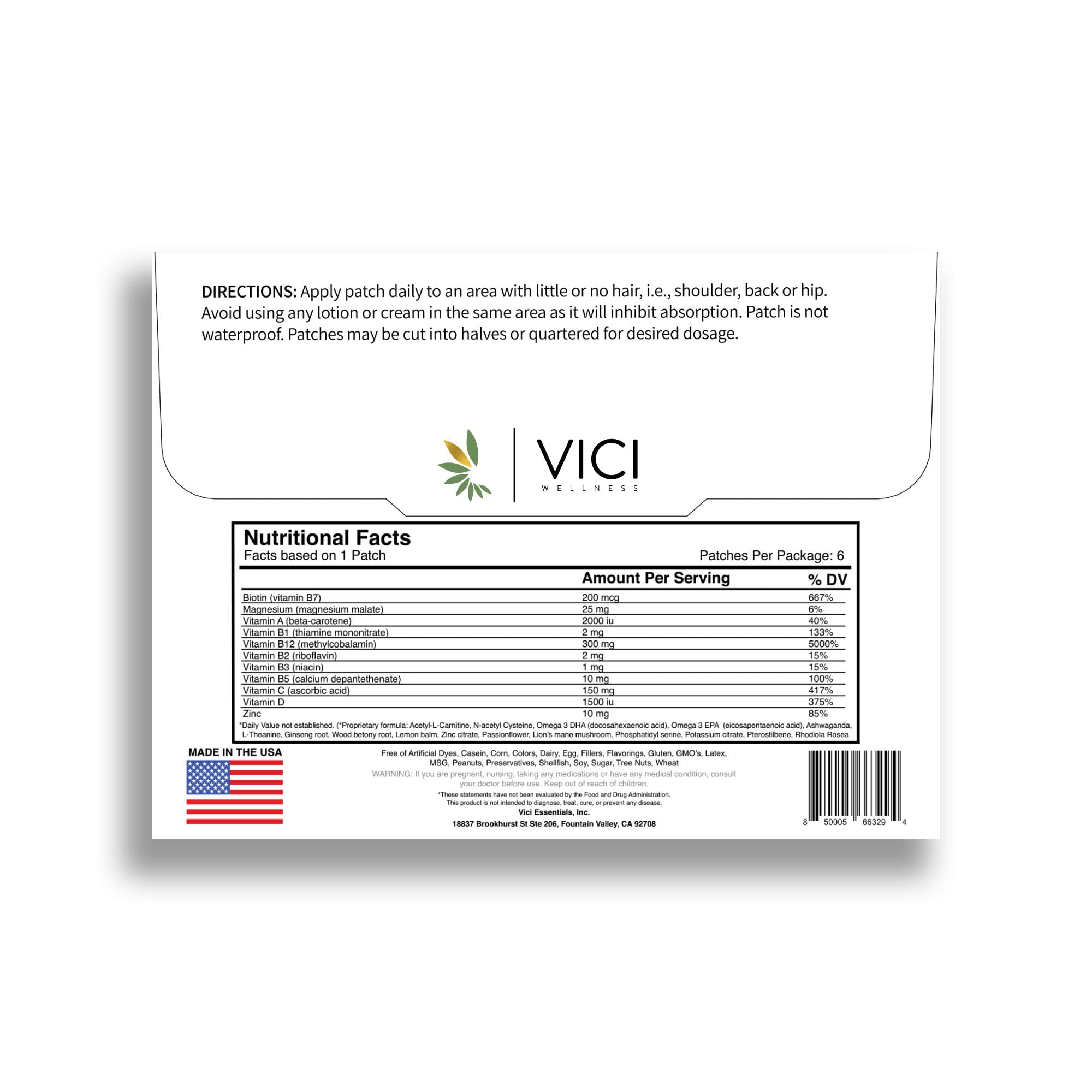 Vici Wellness Scatter Brain patches