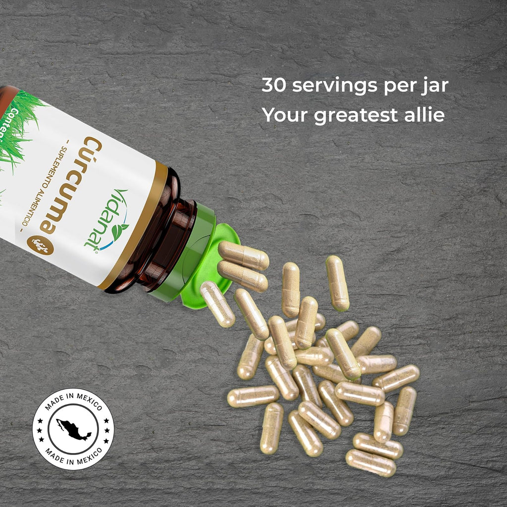 Vidanat turmeric capsules for daily vitality