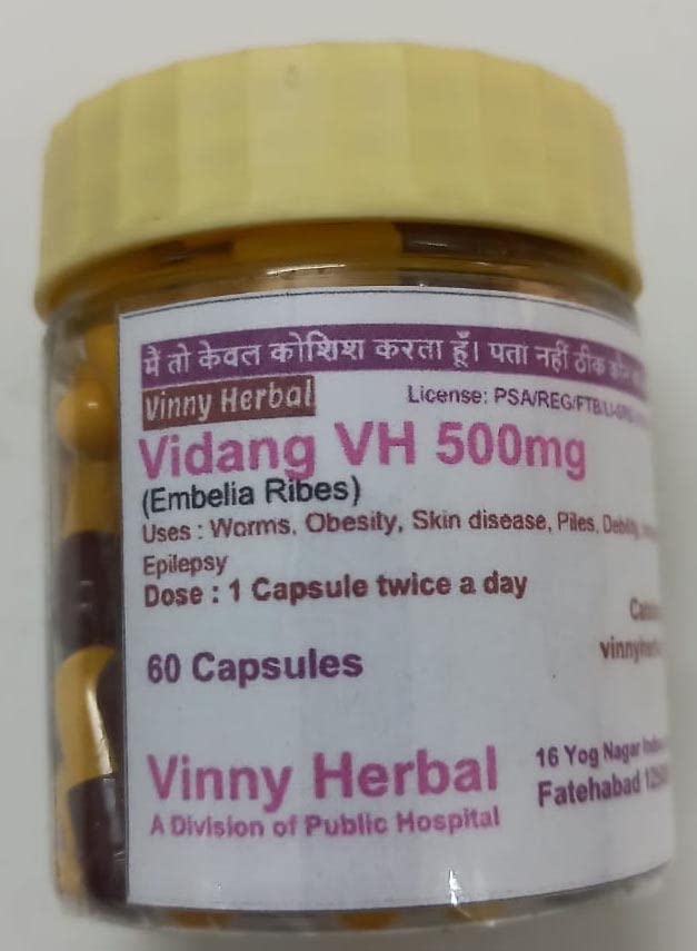 Vidanga DH herbal supplement capsules