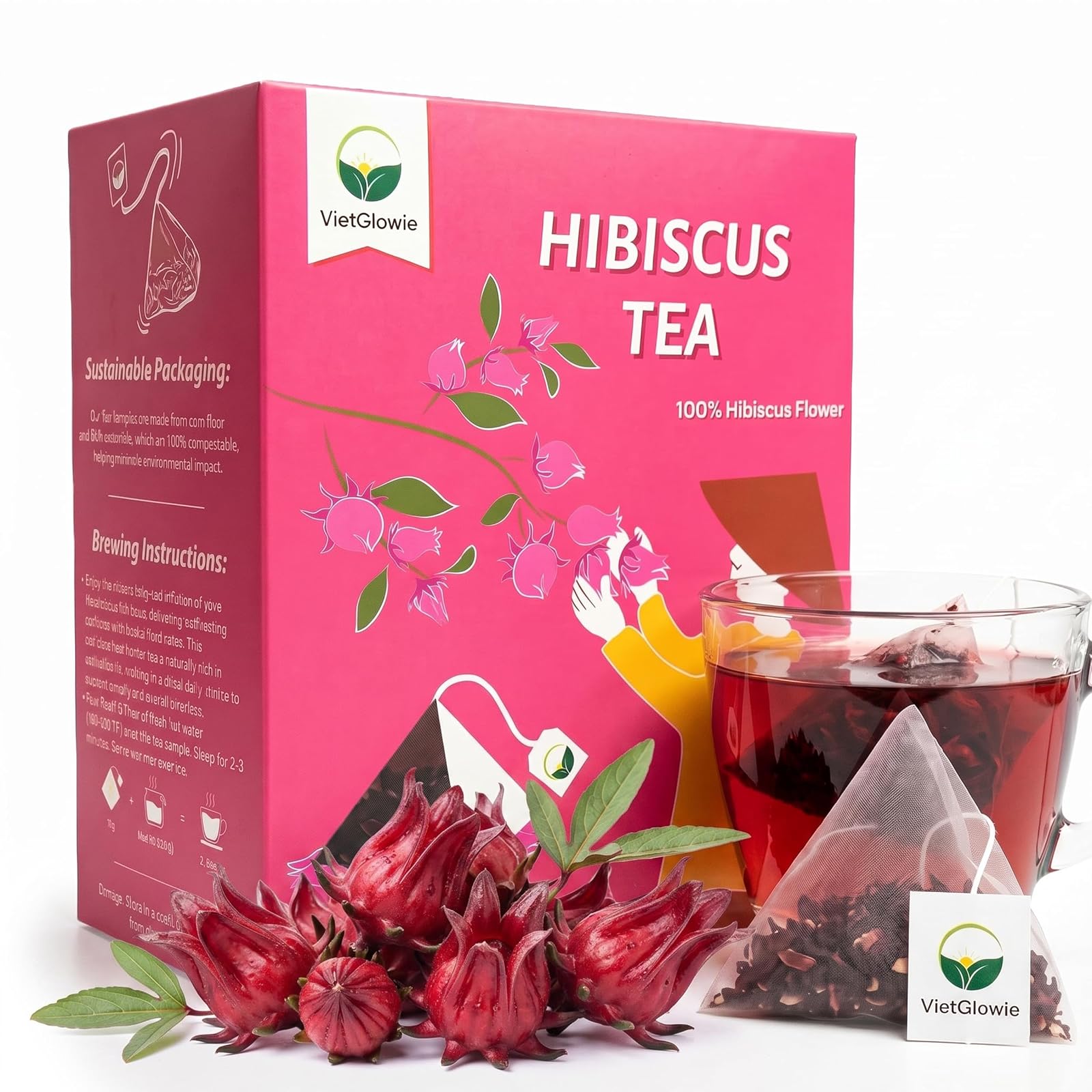 VietGlowie hibiscus tea bags