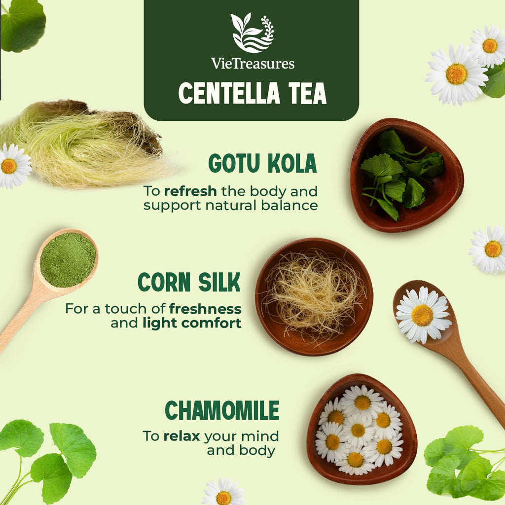 VieTreasures Centella tea for restful sleep