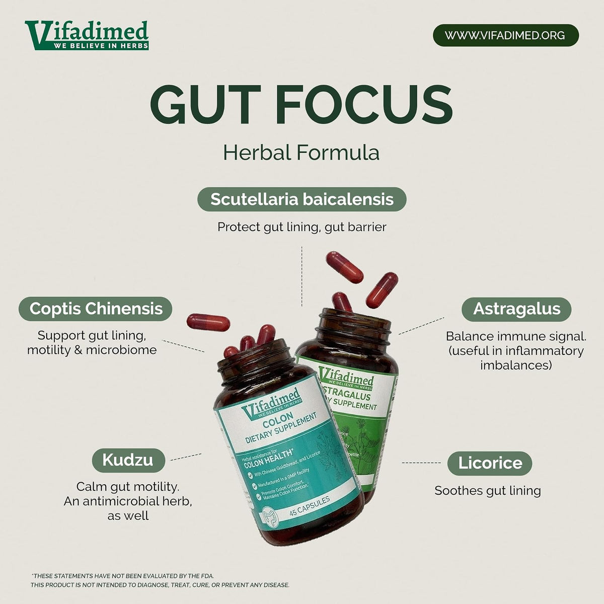 VIFADIMED digestive health formula
