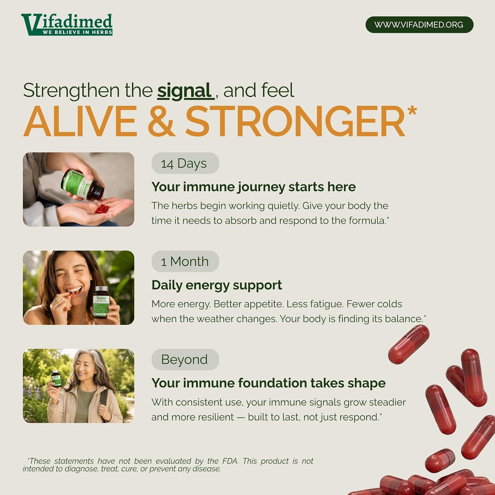 VIFADIMED herbal supplement for vitality