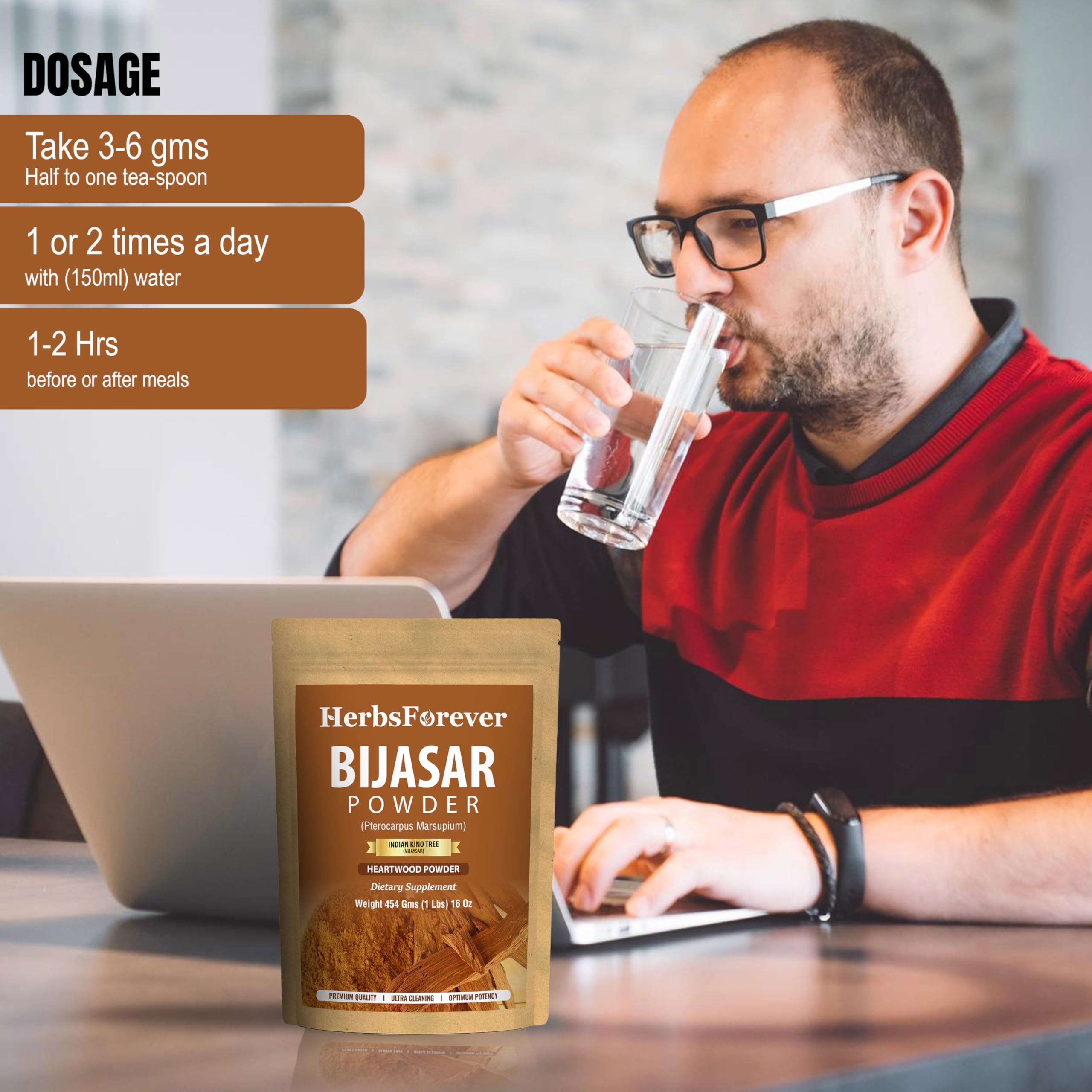 Vijaysar powder for balanced nutrition