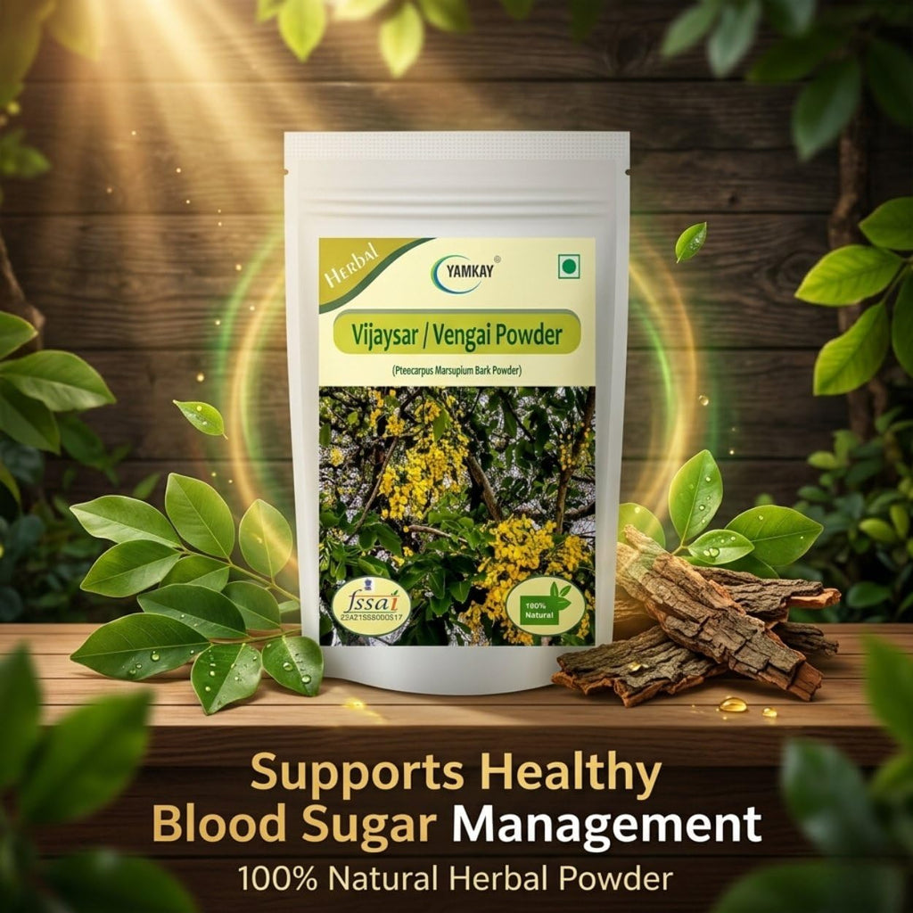Vijaysar Vengai bark powder uses