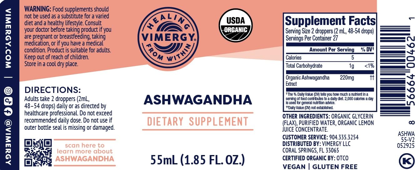 Vimergy ashwagandha for daily health