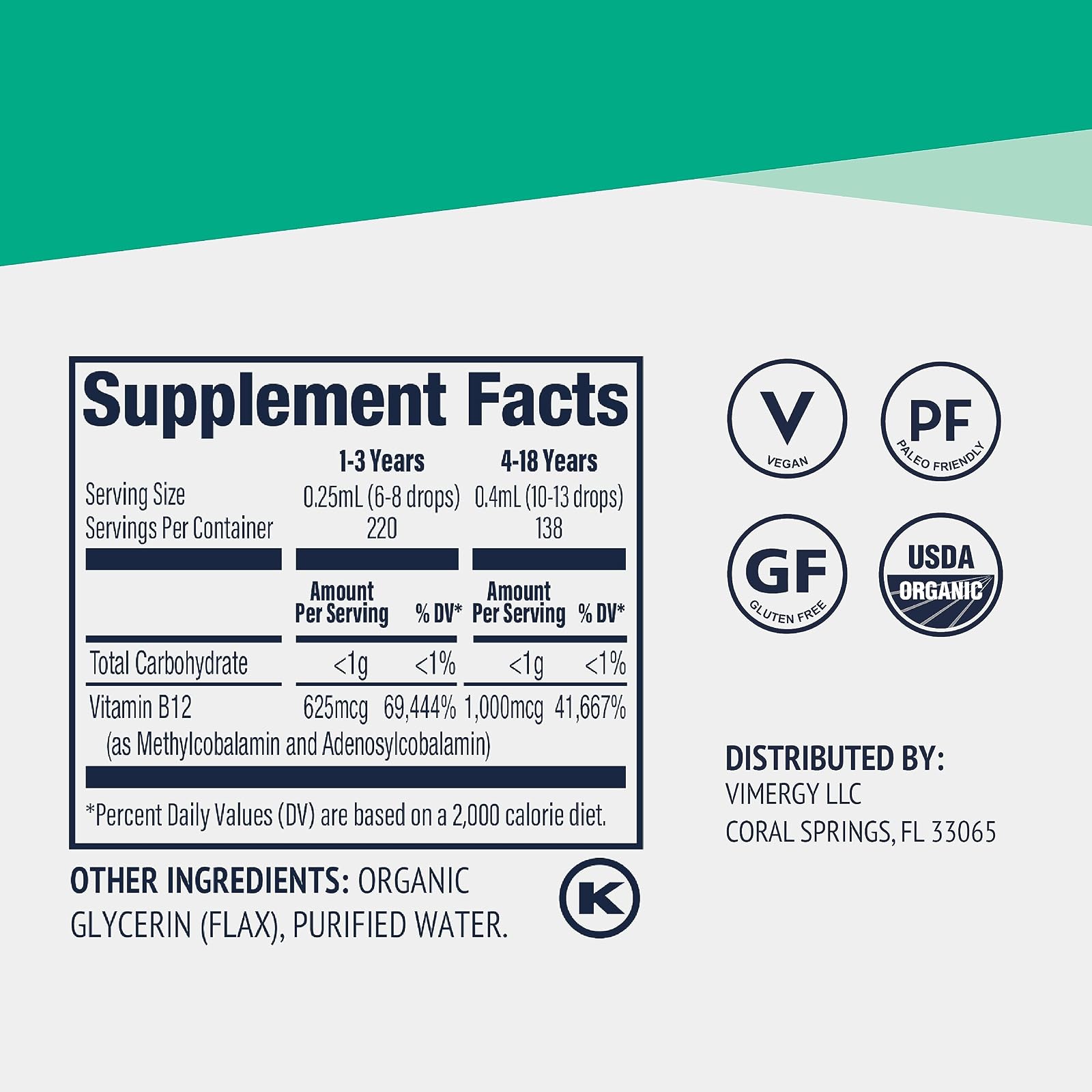 Vimergy B12 for healthy growth