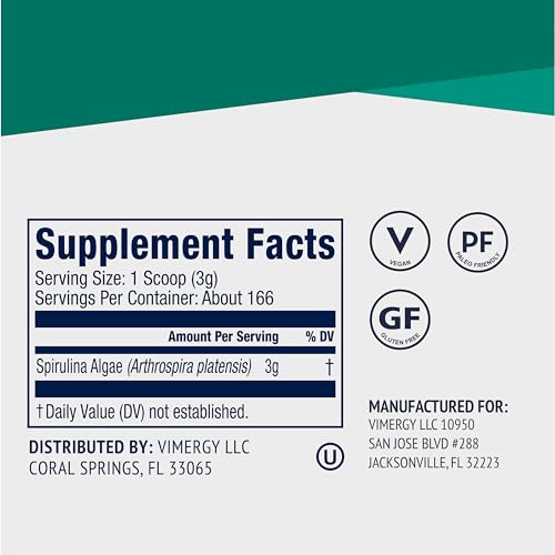 Vimergy spirulina for immune support