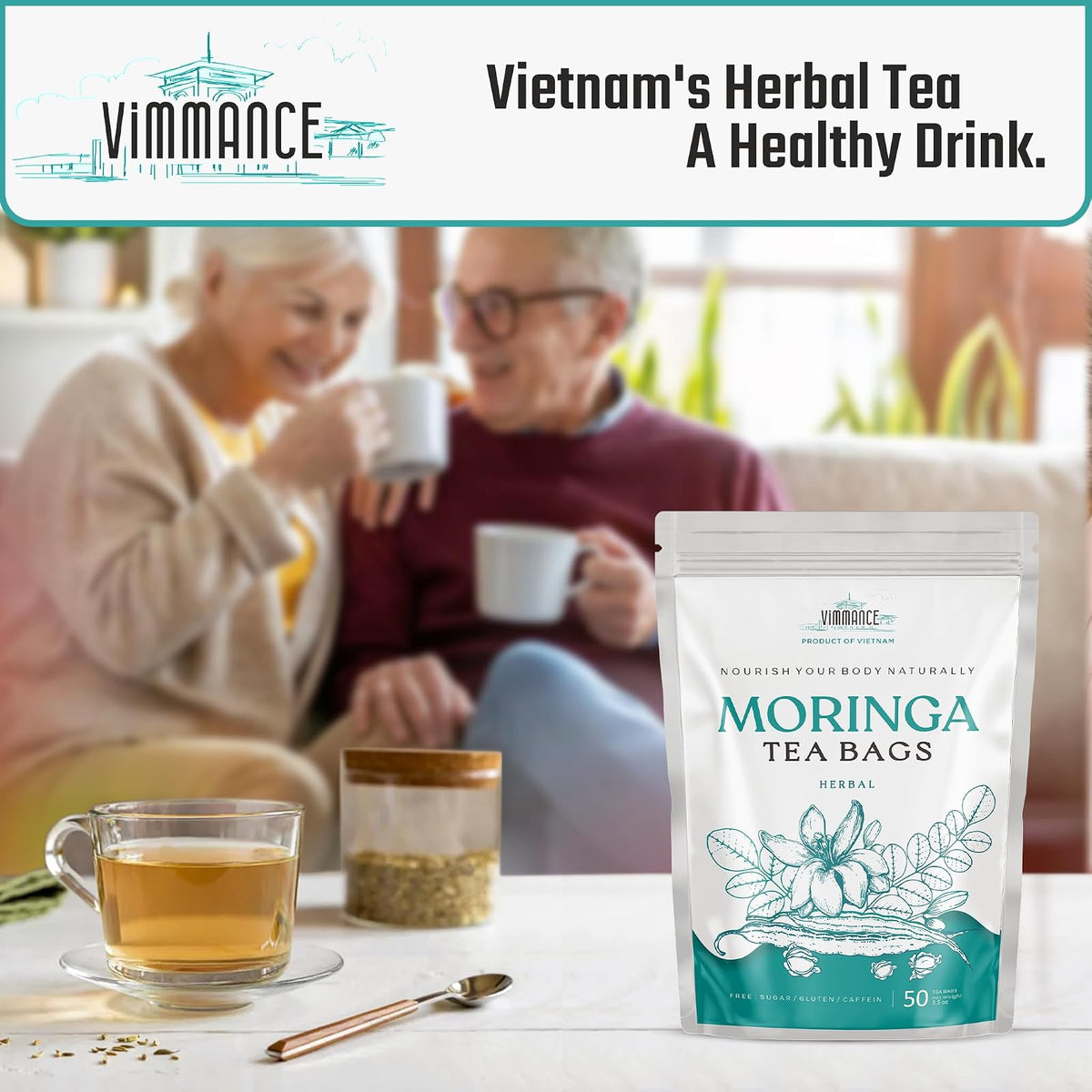 VIMMANCE Moringa tea for daily health