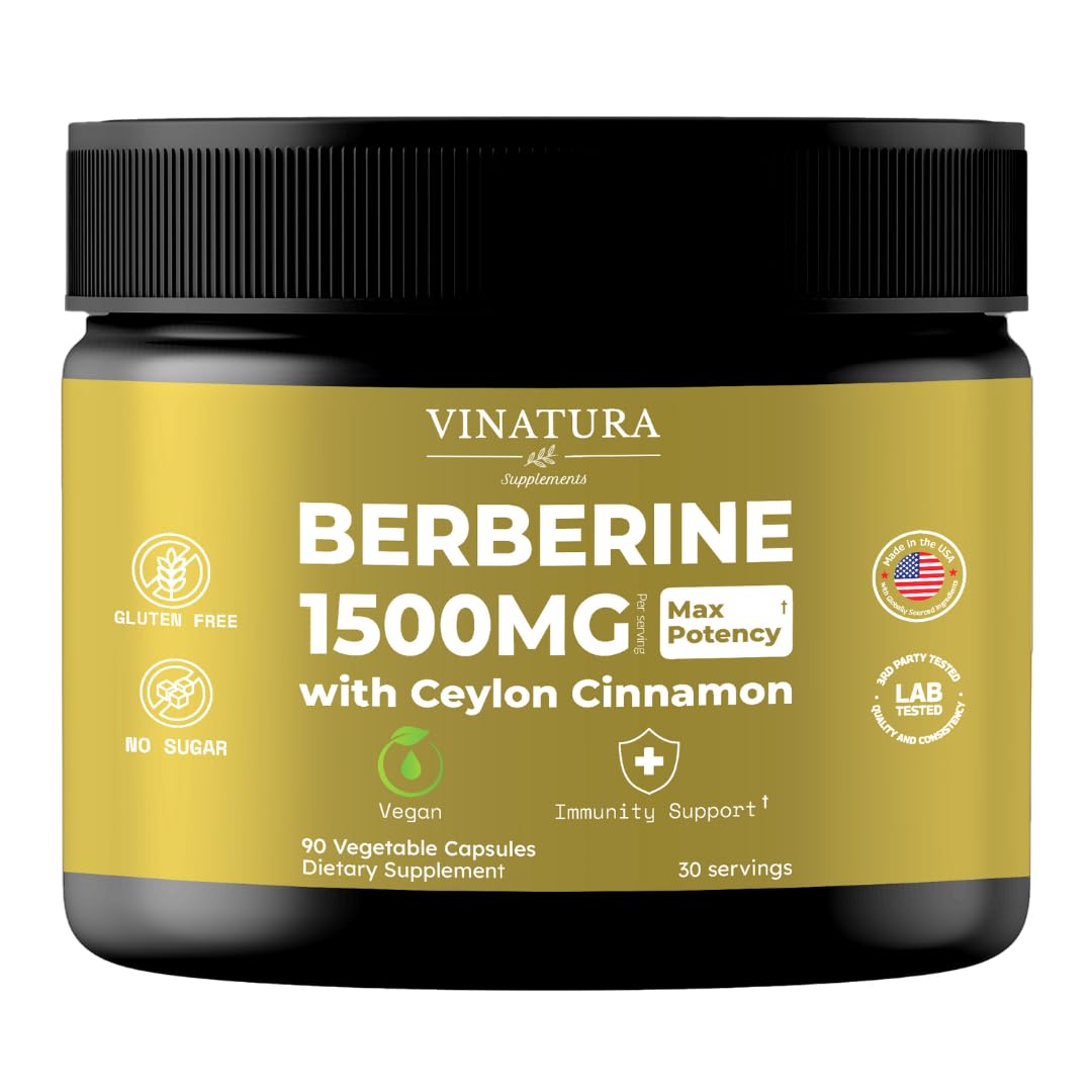 VINATURA Berberine supplement with cinnamon