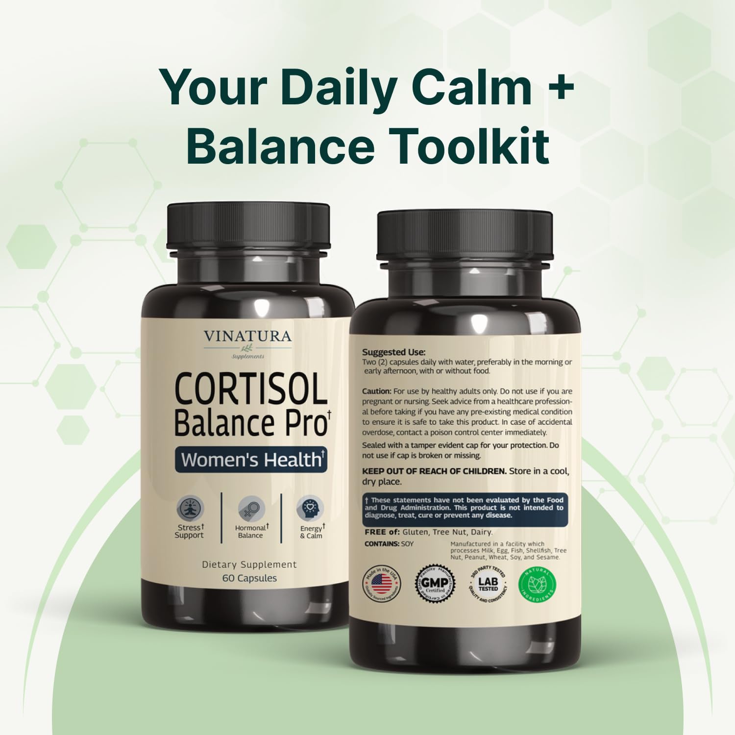 VINATURA cortisol supplements for stress relief