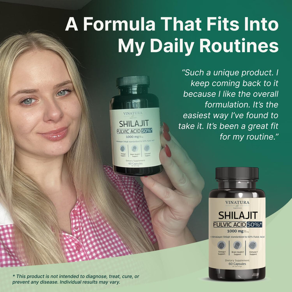 VINATURA shilajit for enhanced performance