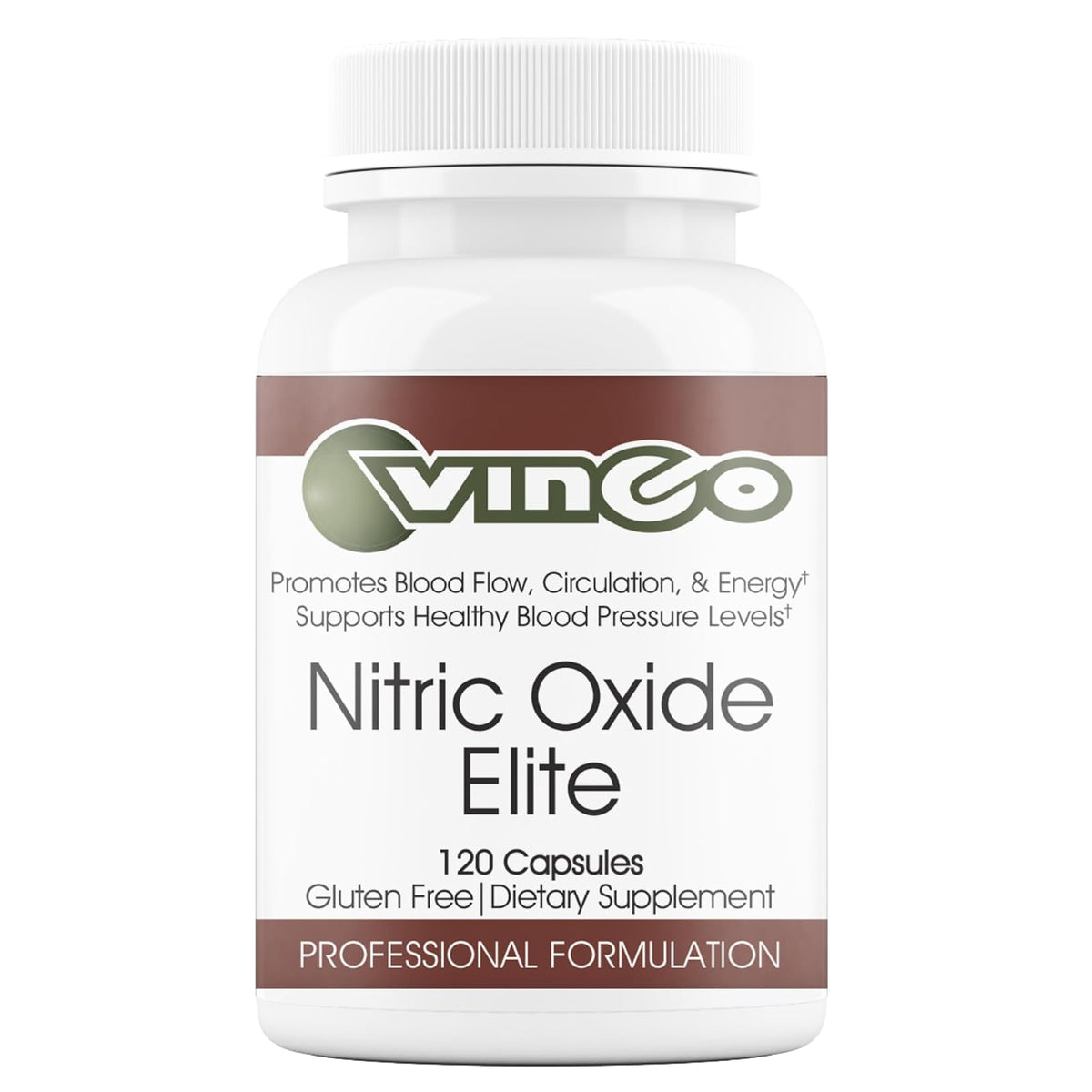 Vinco Nitric Oxide Elite capsules for energy