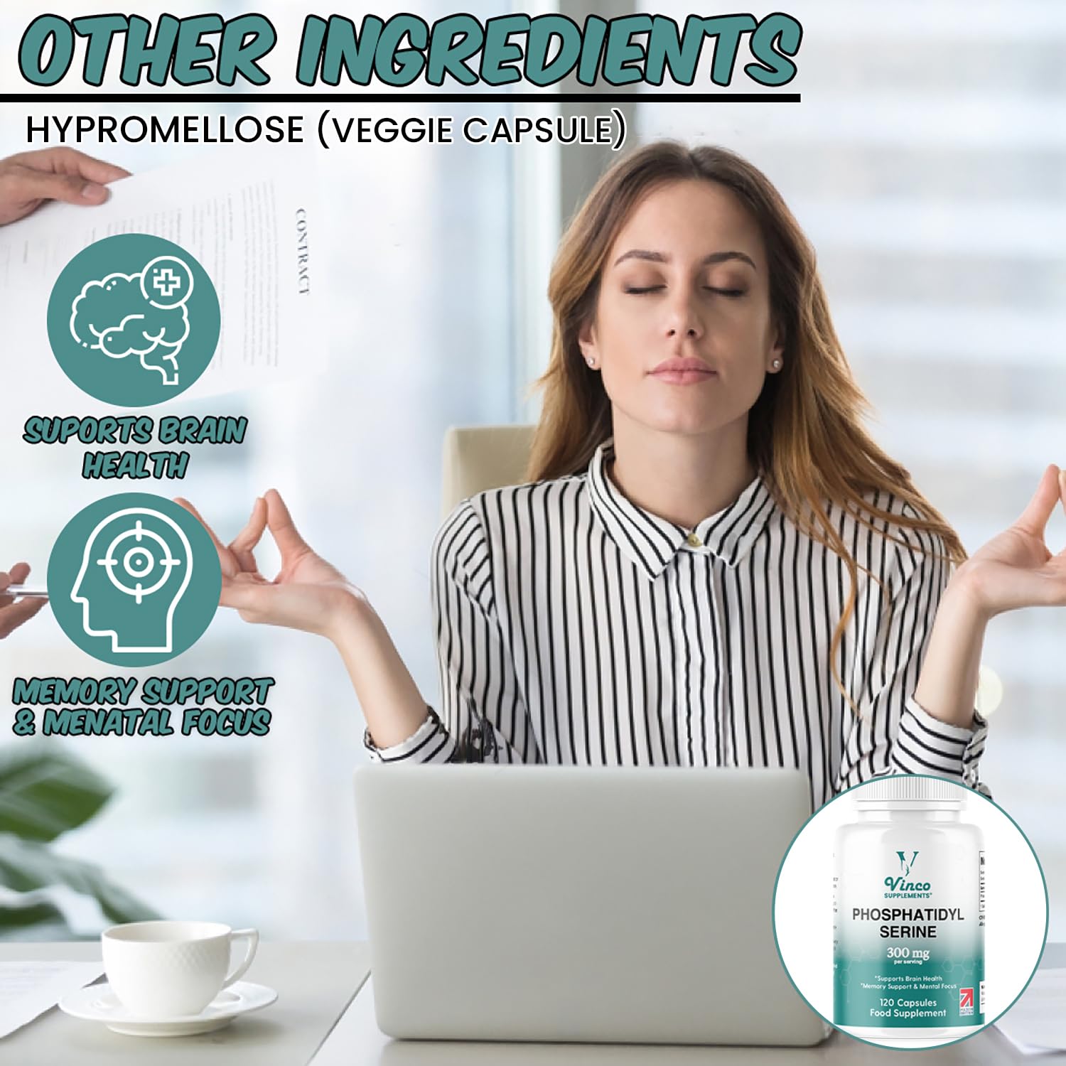 Vinco Phosphatidylserine for improved concentration