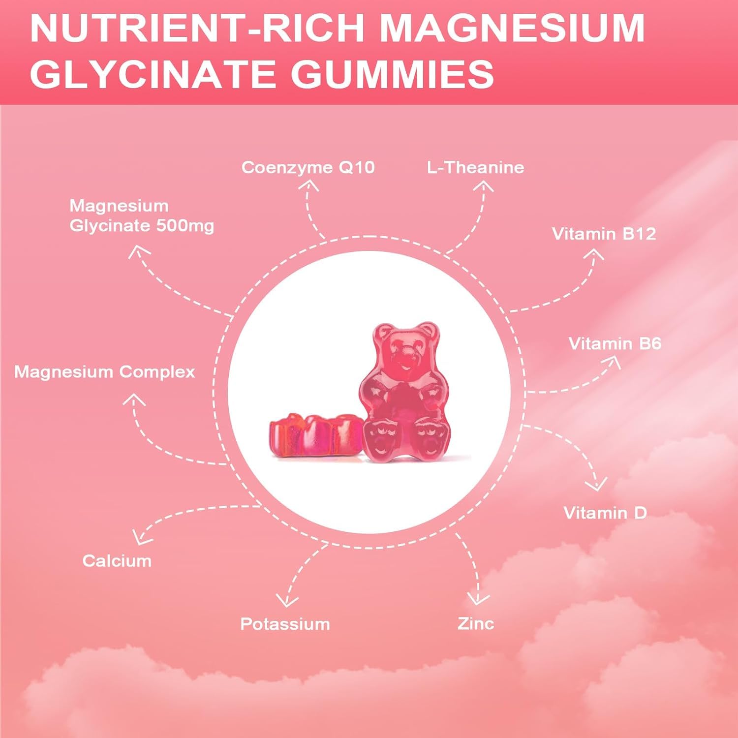 Vine magnesium gummies for stress relief