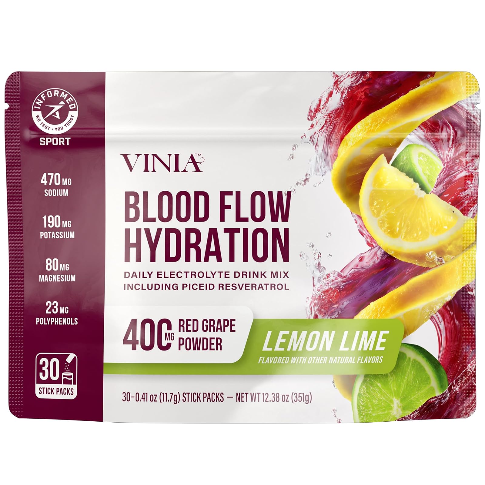 VINIA Blood Flow Electrolyte benefits