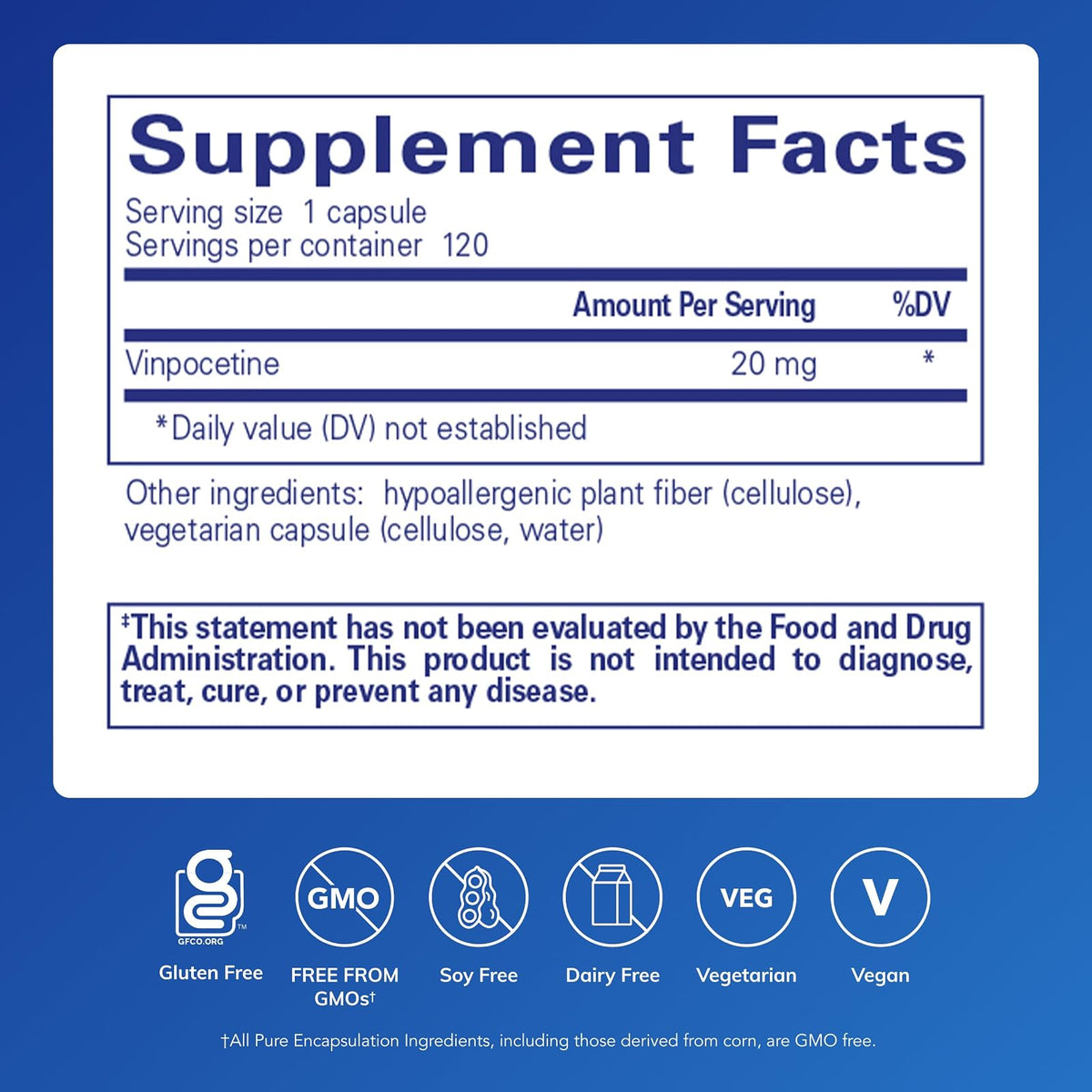 Vinpocetine 5 mg for enhanced memory function