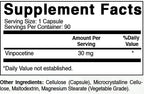 Vinpocetine capsules for enhanced focus