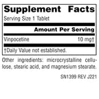 Vinpocetine tablets for mental clarity