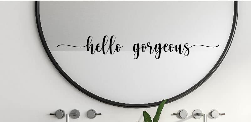 Vinyl decal for bathroom decor