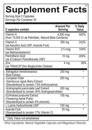 Vira+Aid capsules with vitamin C