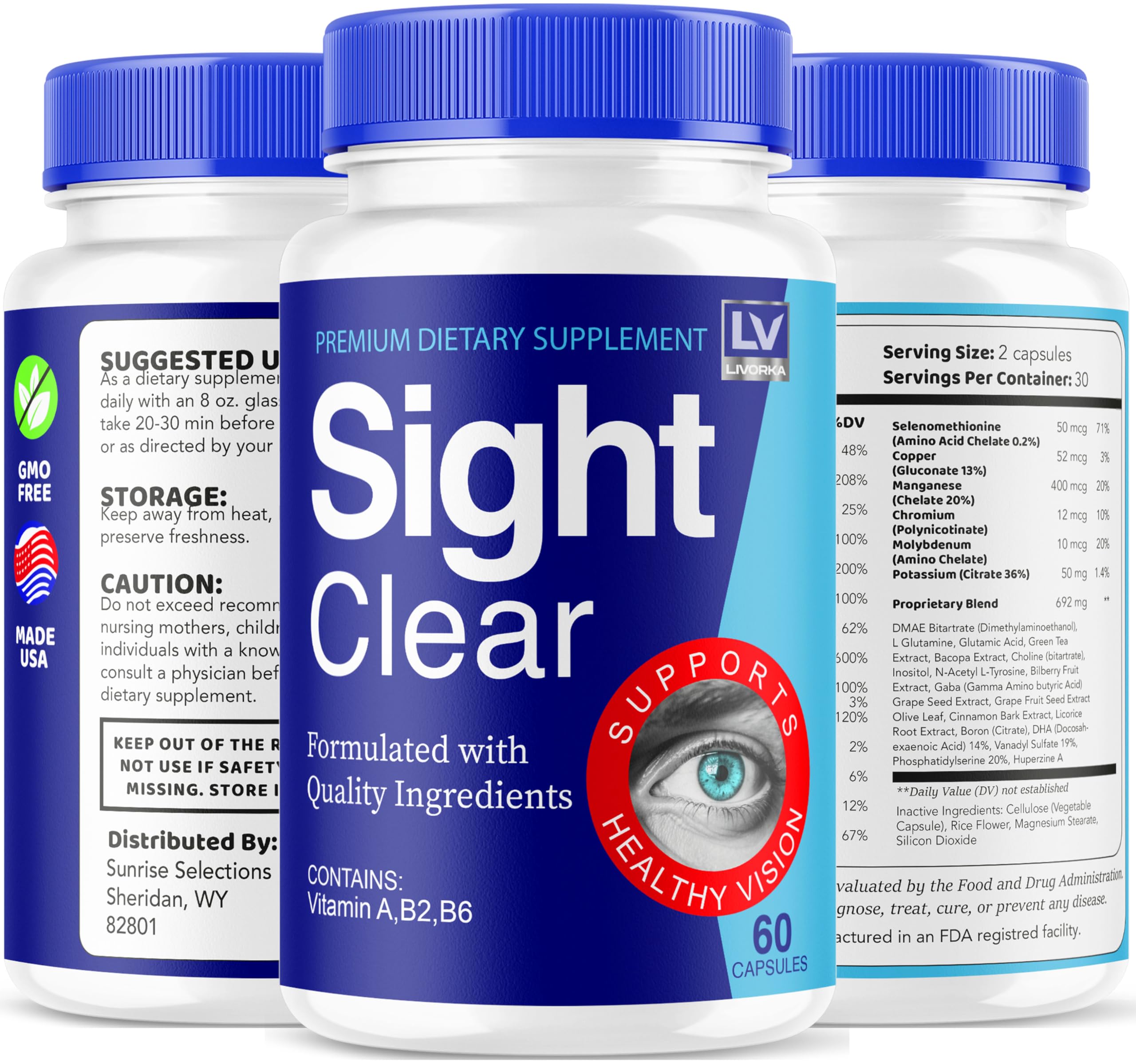 vision support blended vitamin formula
