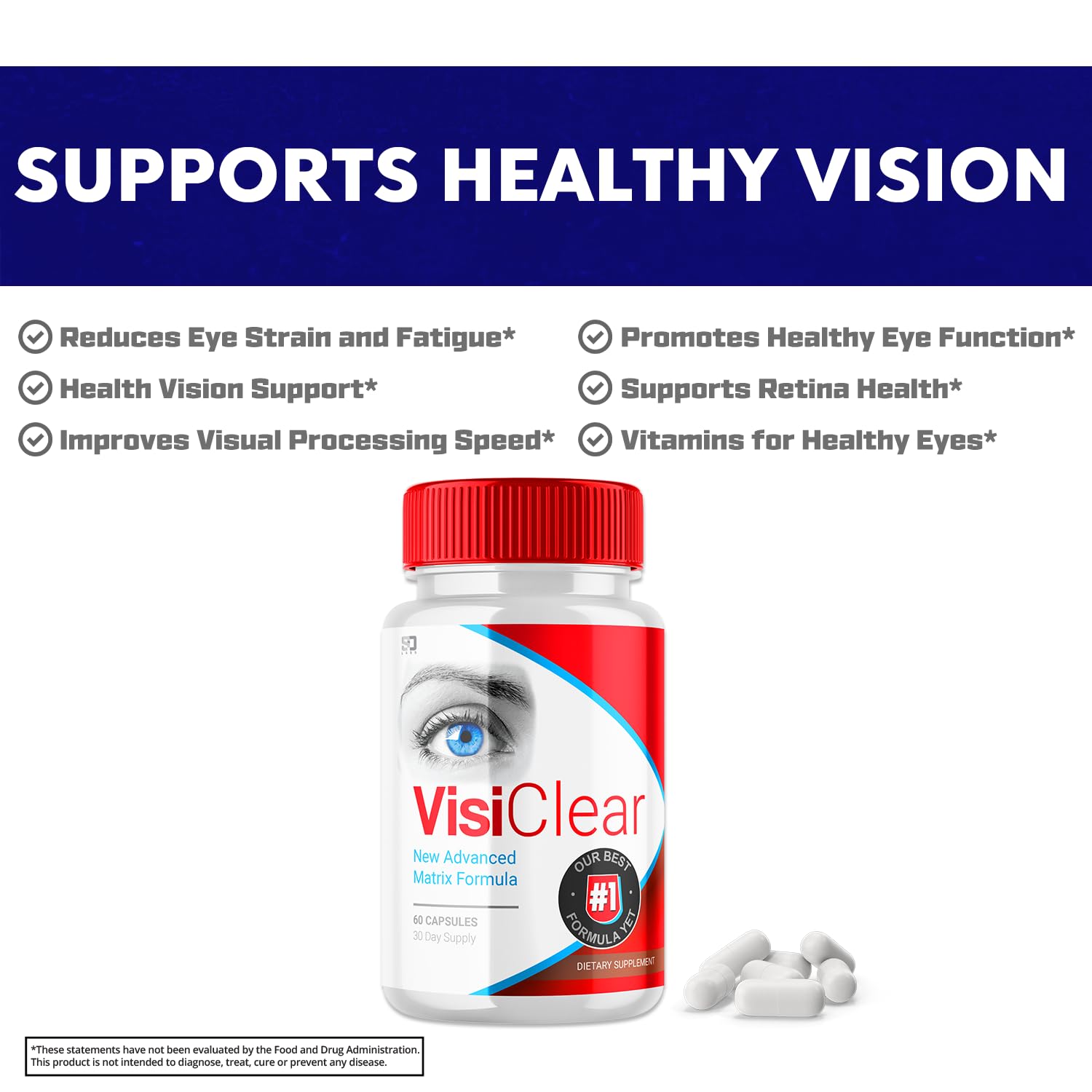 vision support with blended supplements