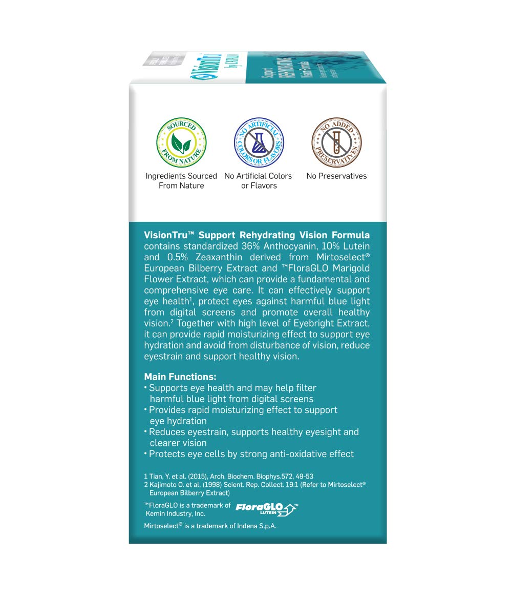 VisionTru bilberry capsules for dry eyes