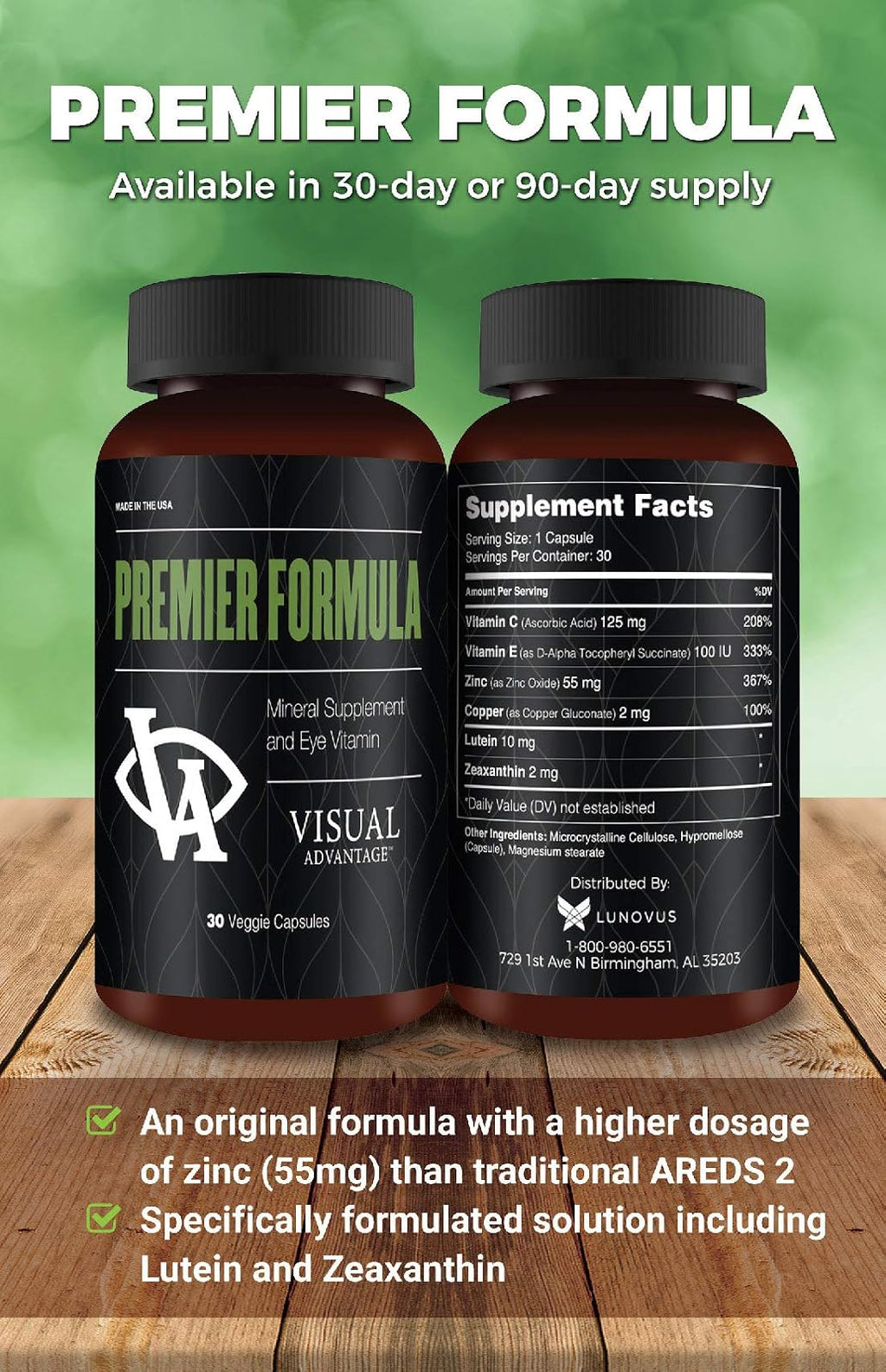 Visual Advantage supplements for clarity
