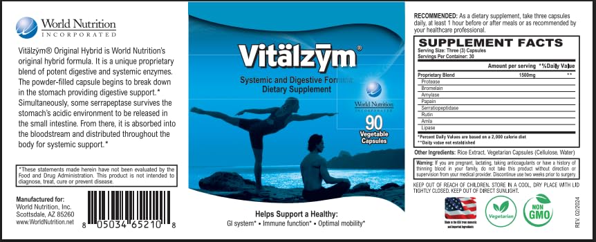 VITÄLZYM capsules support digestive wellness