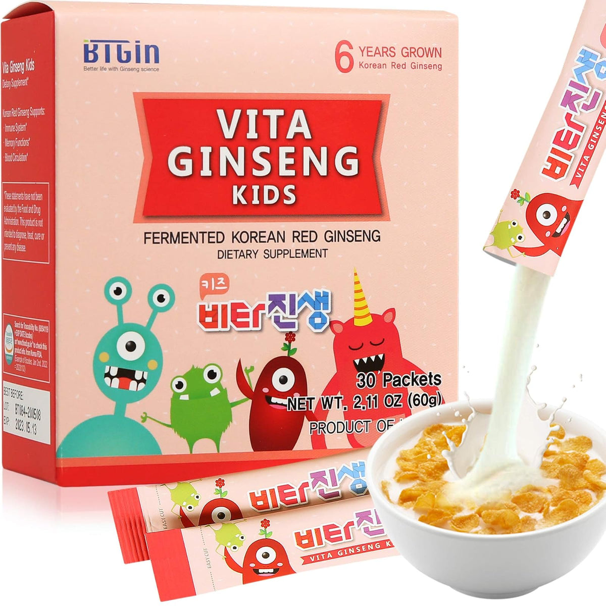 Vita Ginseng kids vitamins packets