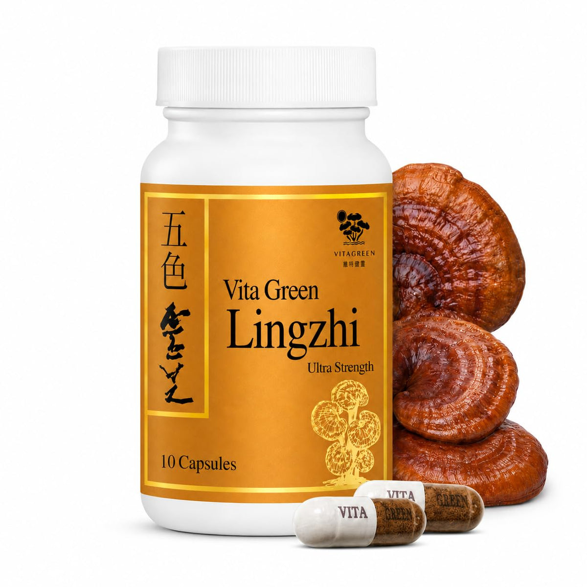 Vita Green reishi mushroom capsules