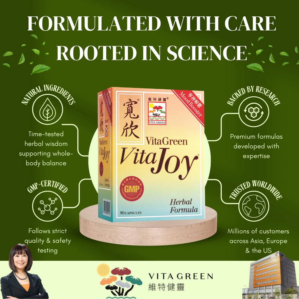 Vita Green Stress capsules for mental clarity