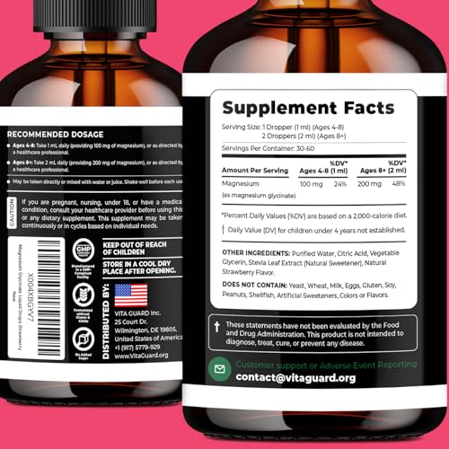 Vita Guard liquid magnesium for muscle support