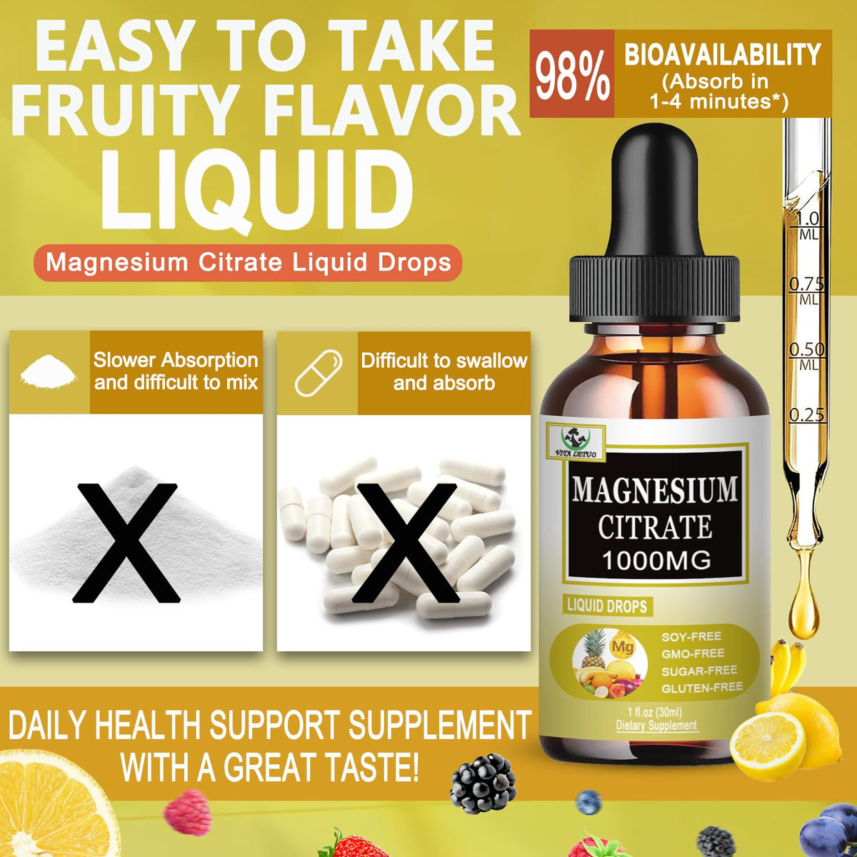 Vita letuo magnesium for muscle support