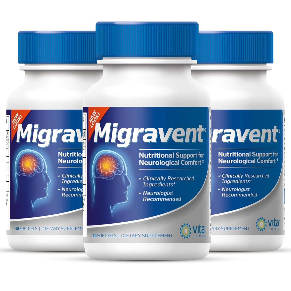 Vita Sciences Migravent brain support capsules