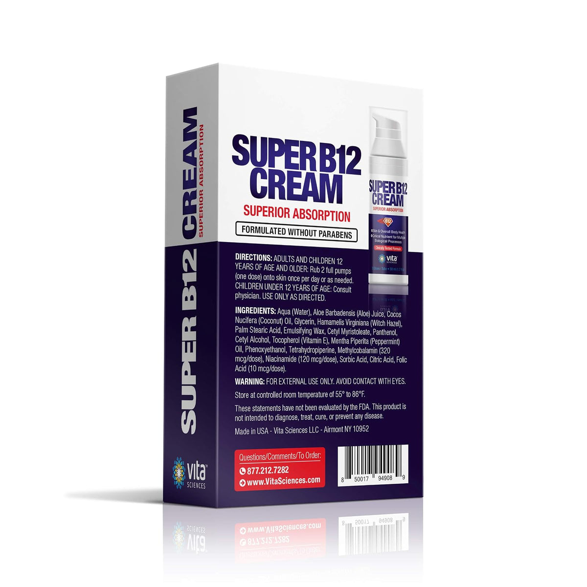 Vita Sciences vitamin B12 for vitality