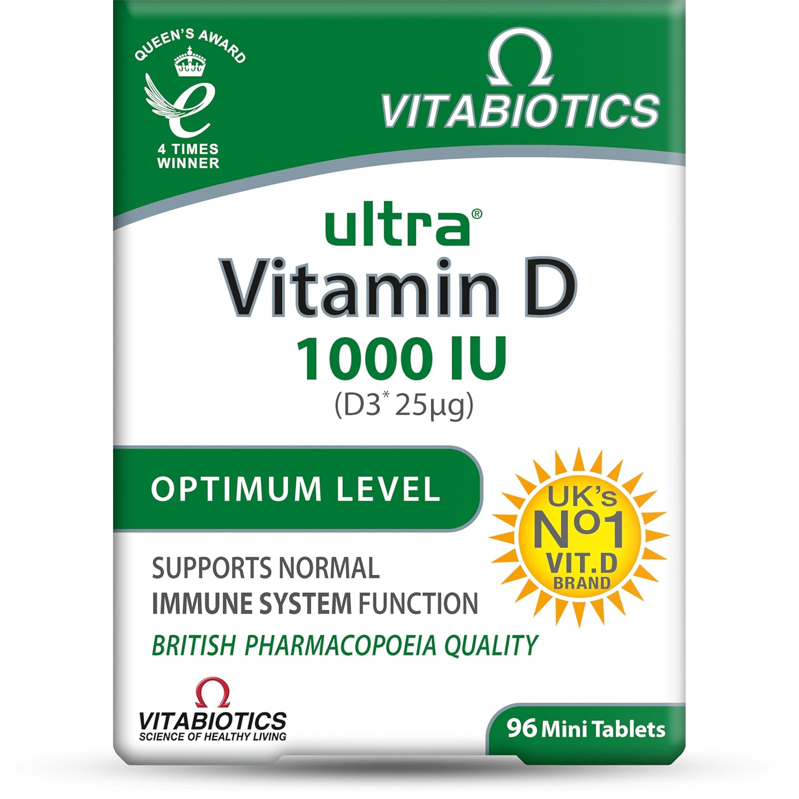 vitabiotics vitamin d 25 mcg tablets for bone health