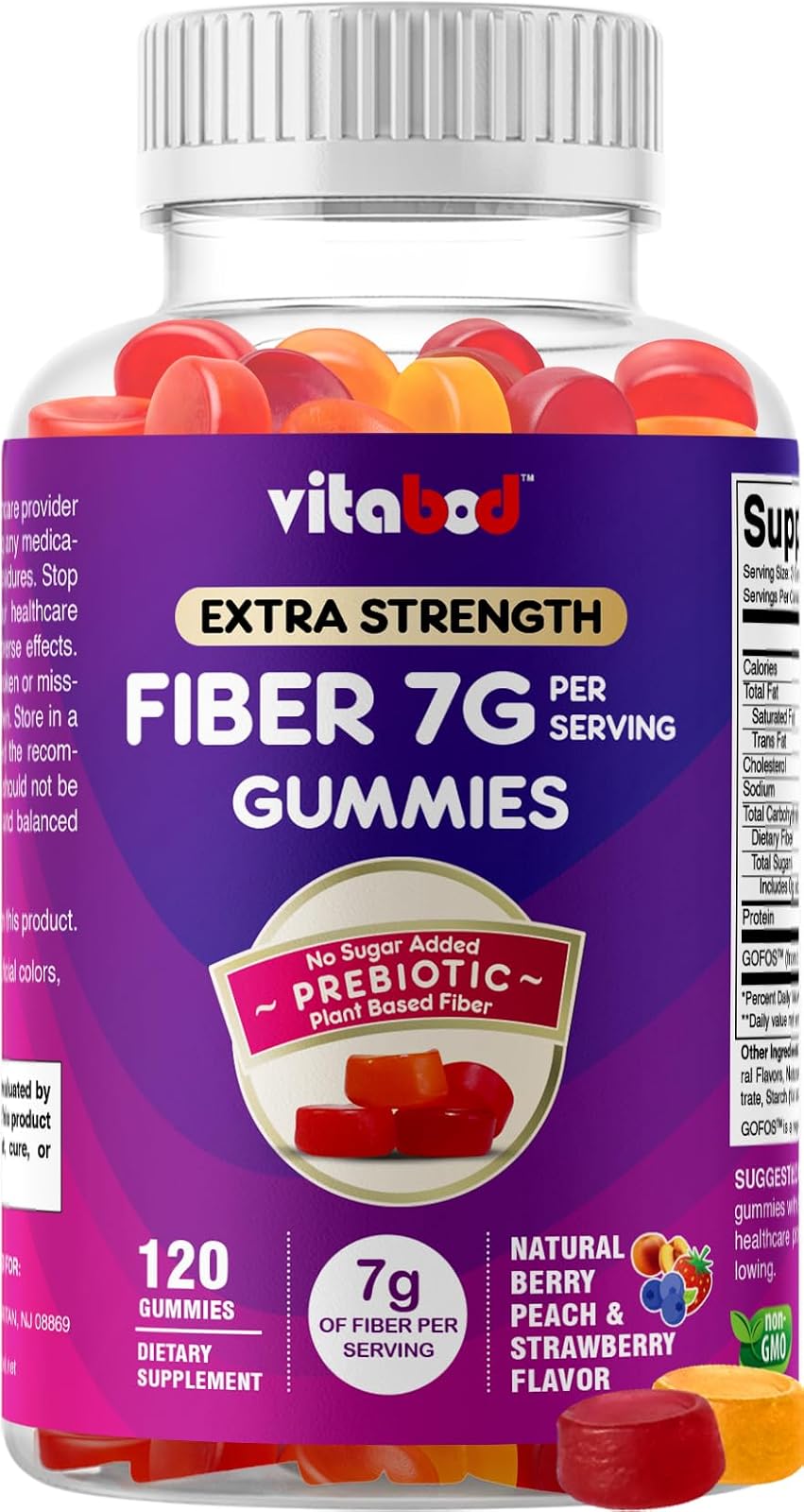 Vitabod fiber gummies for digestive health